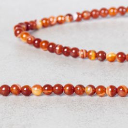 Agate du Botswana rouge 4mm - Grossiste et fournisseur pierres fines ...